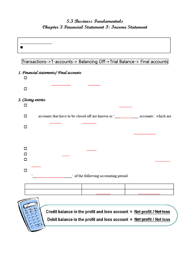 Income Statement Preparation Guide | PDF | Income Statement | Debits ...