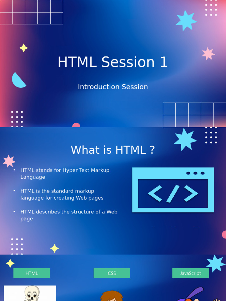 Session1 HTML JR | PDF