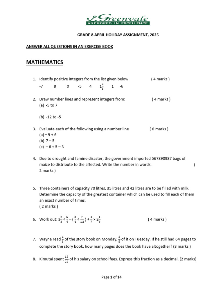 Grade 8 April Holiday Work | PDF | Input/Output | Vegetables