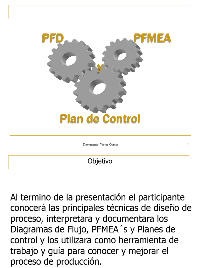 Vinculación de PFMEA y Plan de Control | PDF | Diseño