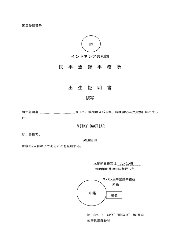 Vitky Bactiar Akta | PDF