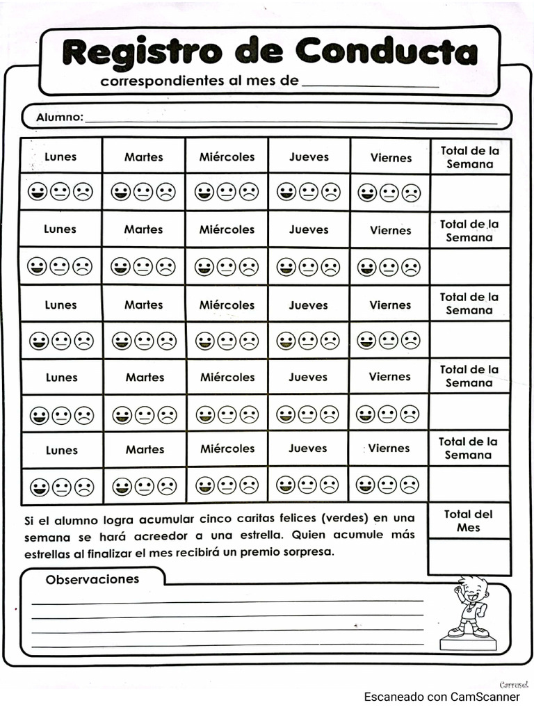 Registro Conducta | PDF