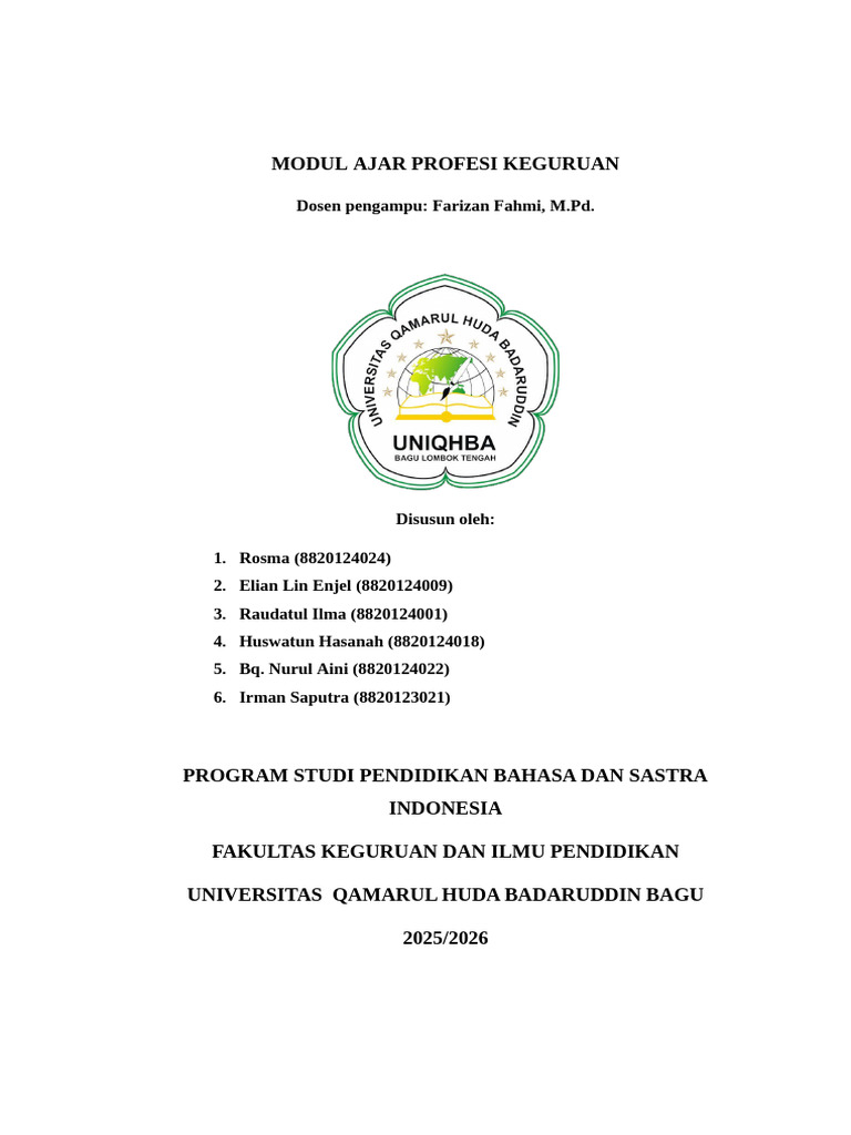 Modul Profesi Keguruan | PDF