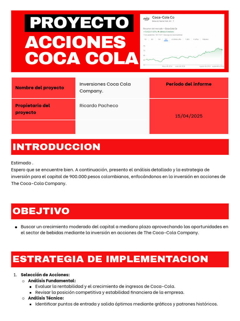 Coca Cola Colombia | PDF | Compartir (Finanzas) | Coca Cola