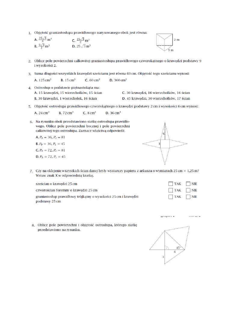 Stereometria | PDF