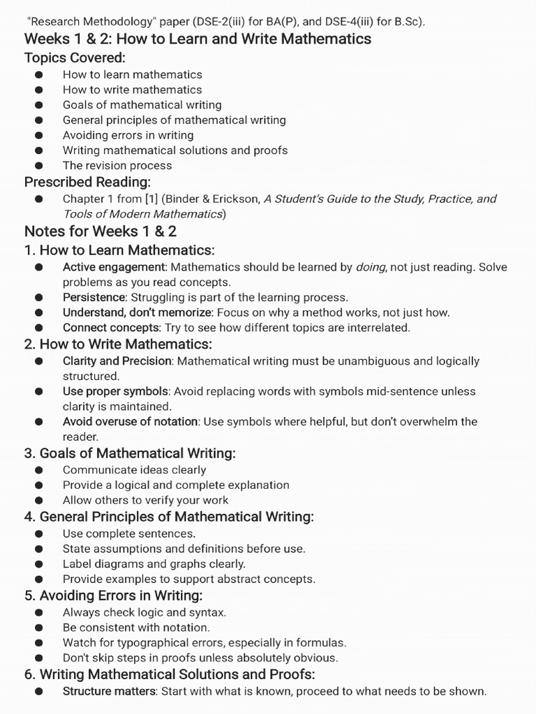 Short notes-RM - 250527 - 205522 | PDF