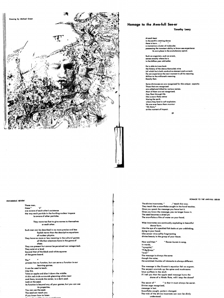 LEARY, Timothy - Homage To The Awe-Full Seer | PDF