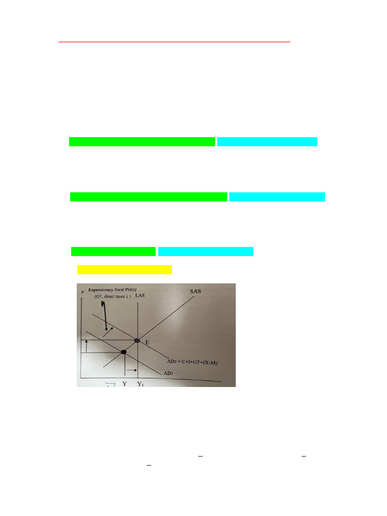 Econ Test - Fiscal Policy and Government Budget | PDF | Fiscal Policy ...