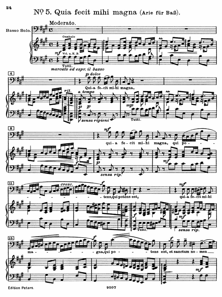 Quia Fecit Bach-Magnificat | PDF