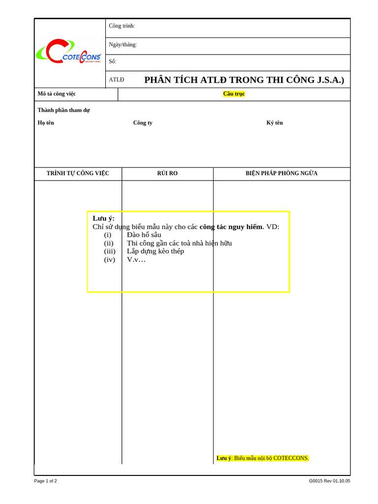 G0015-phan tich rui ro atld trong thi cong | PDF