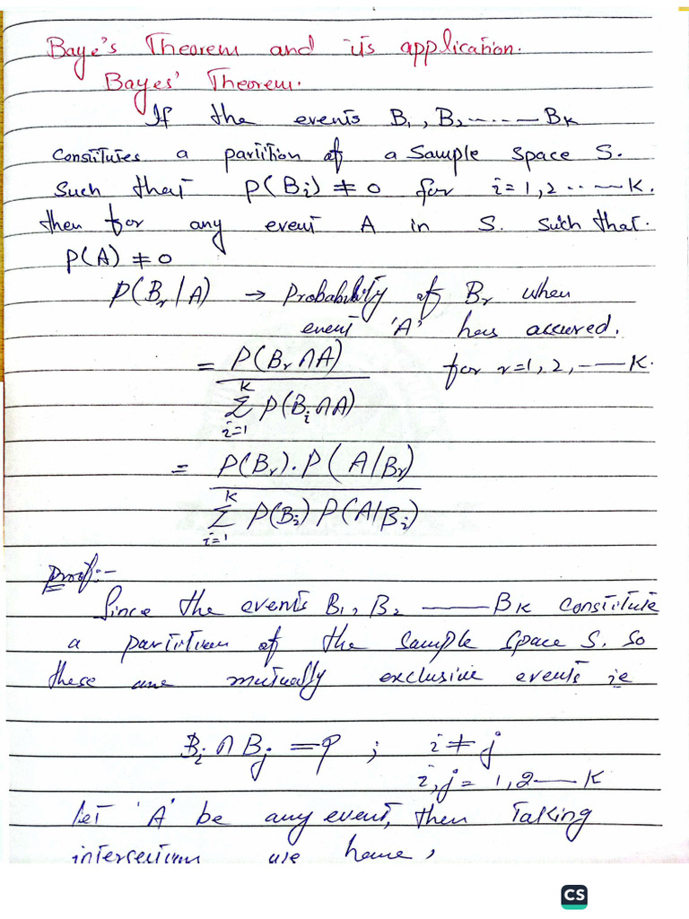 Bayes Theorem and Its Application | PDF