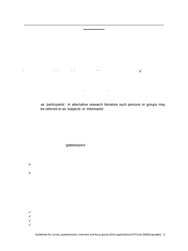 Guidelines For Survey Questionnaire | PDF | Procedural Knowledge ...