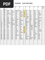 Time-Table 2024-25 | PDF | Communication | Mathematics