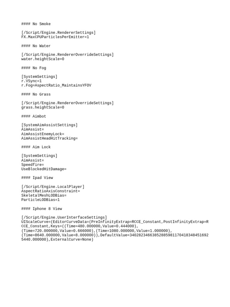 AIMBOT CUELLO - Confg | PDF