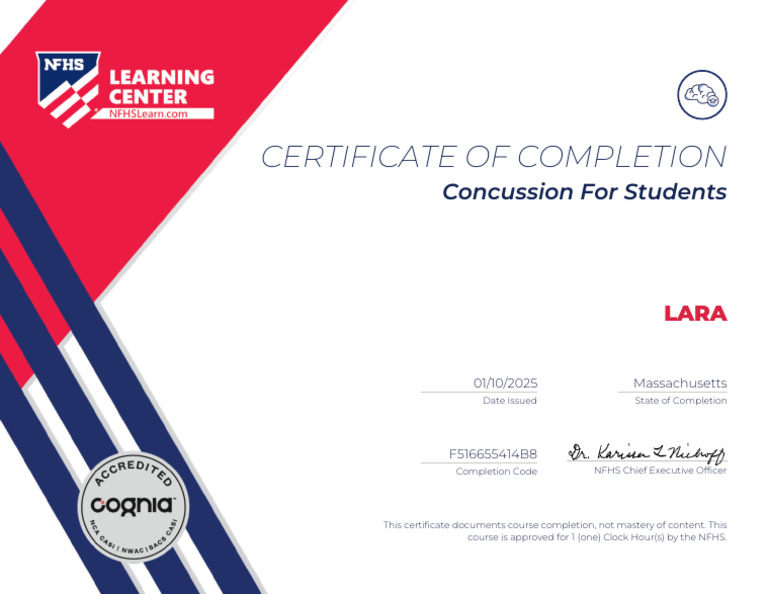 Concussion For Students | PDF