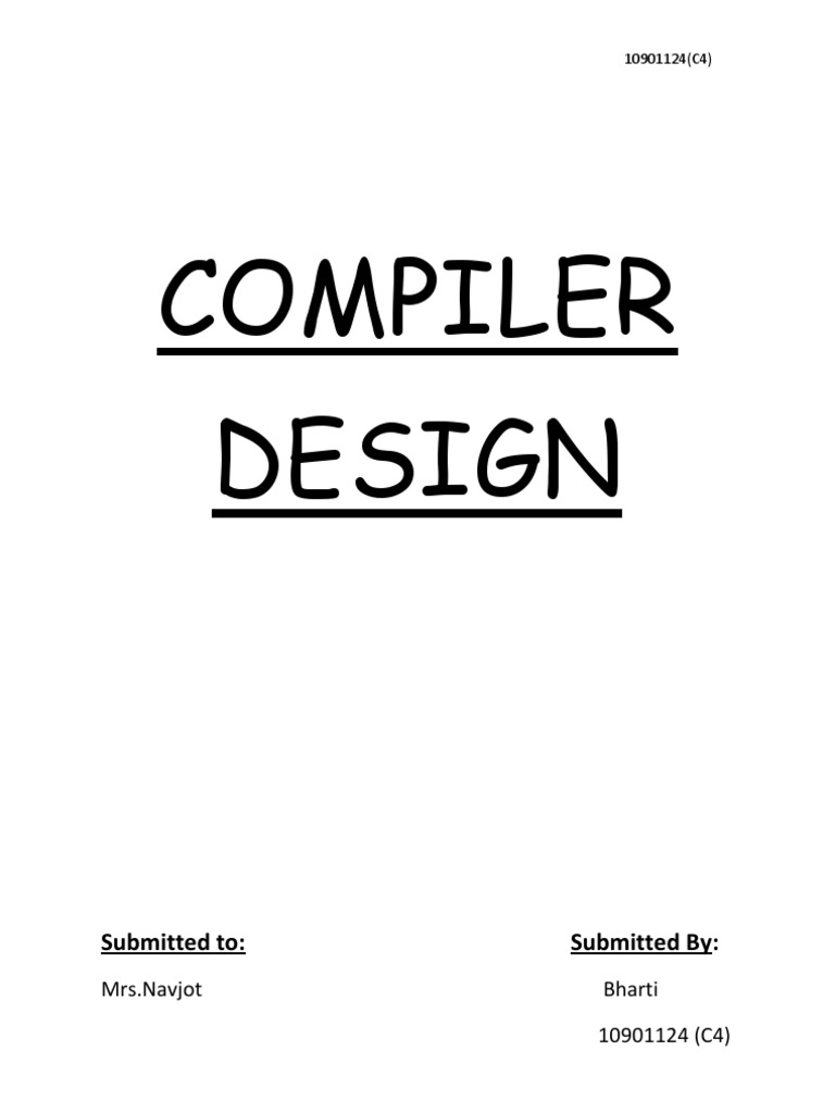 Compiler Design Submitted To Submitted By Pdf String Computer Science Macro Computer