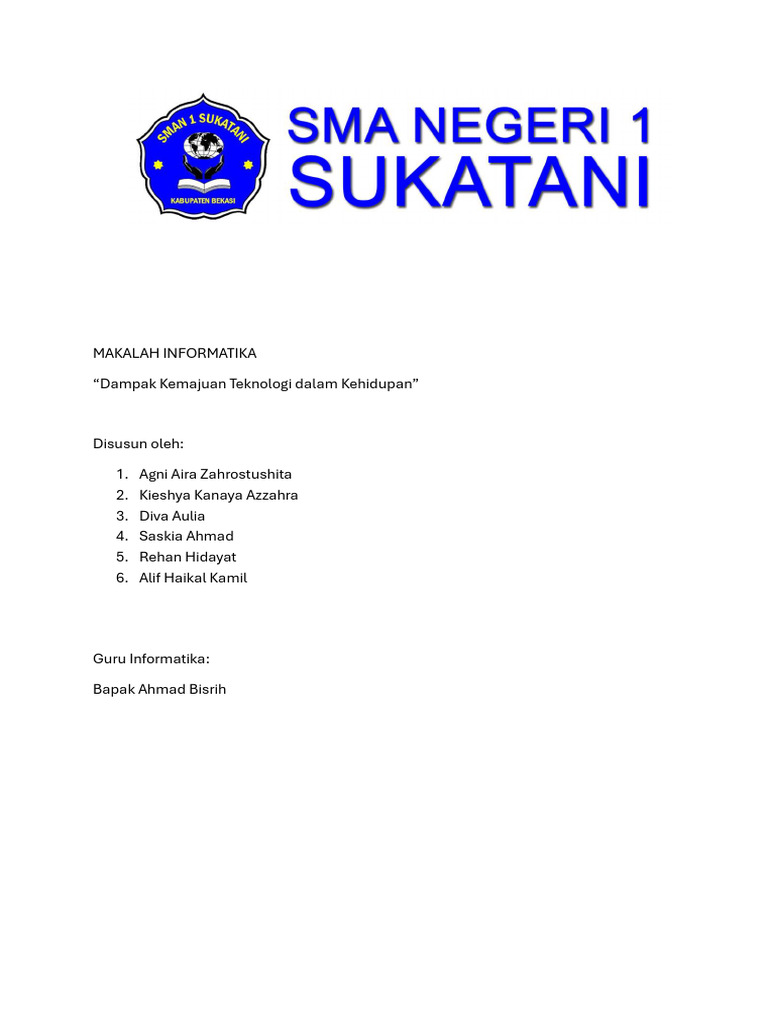 Dokumen Makalah Informatika | PDF