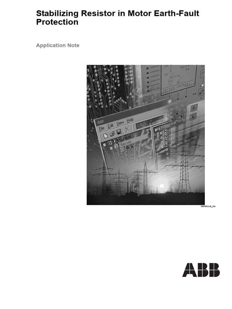 ABB Stabilizing Resistor in Motor Earth-Fault Protection | PDF ...