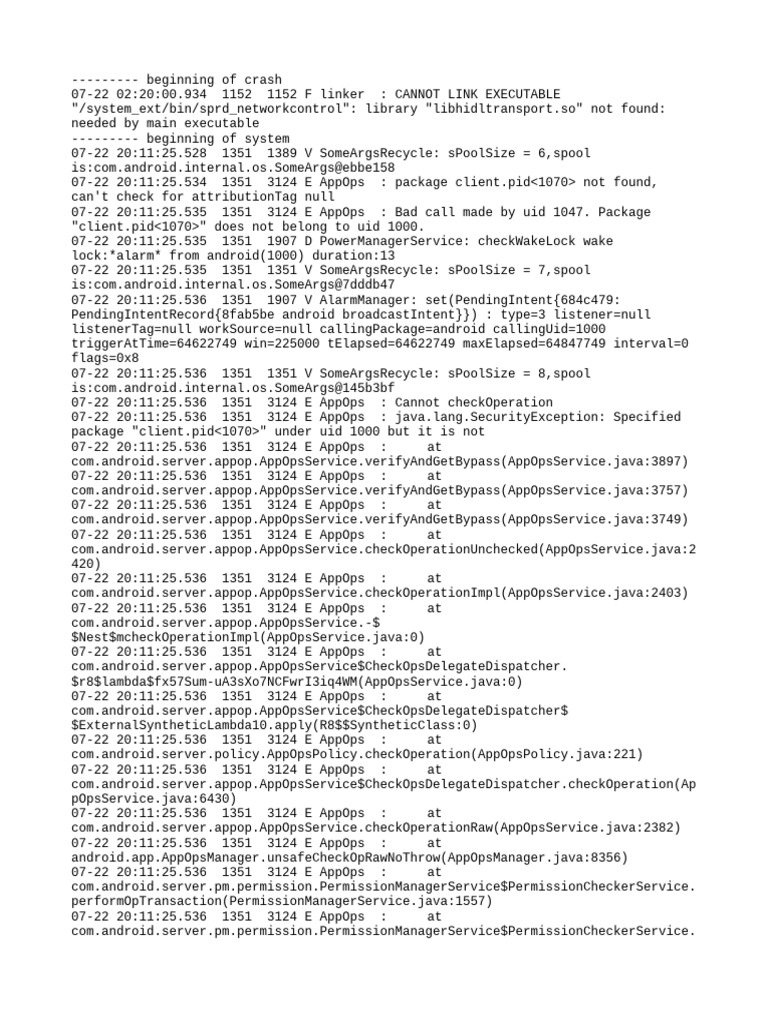 Standby Android Log 2024 0722 211659 | PDF | Operating System Families | Computer Engineering