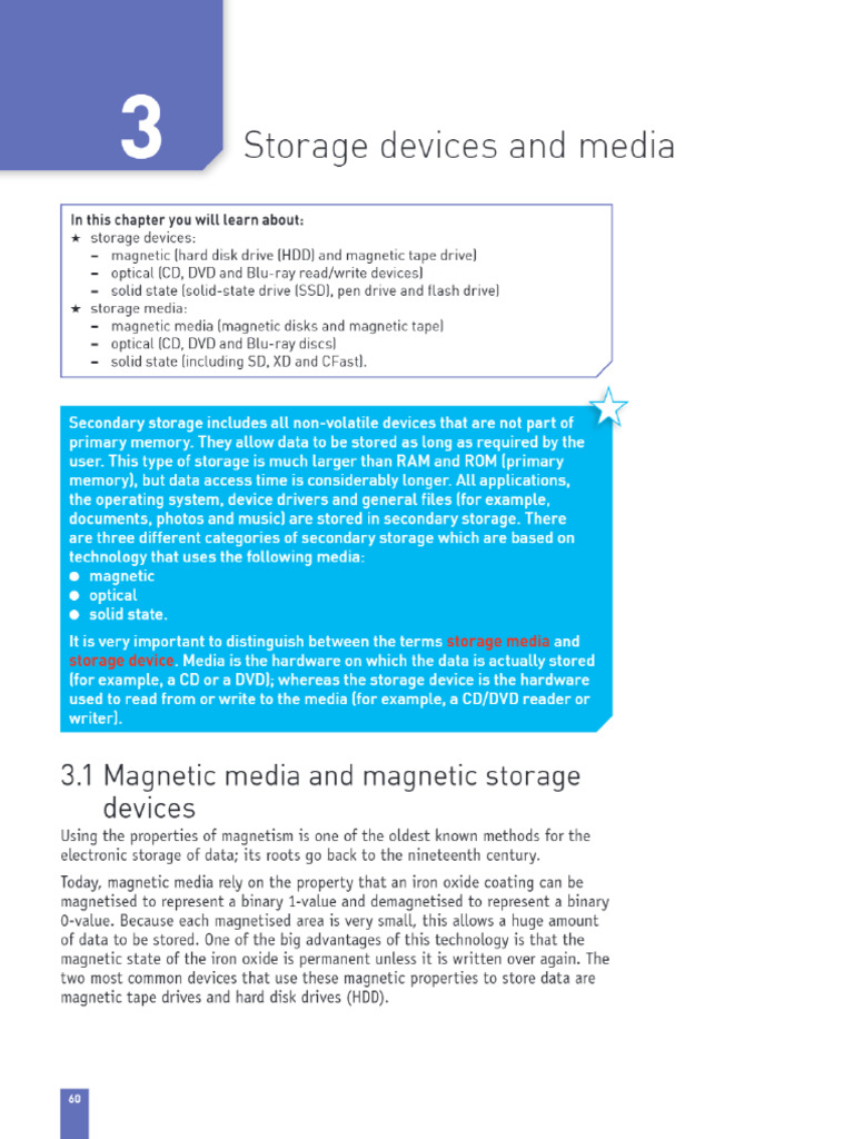 Chapter 3 Storage Device and Media | PDF