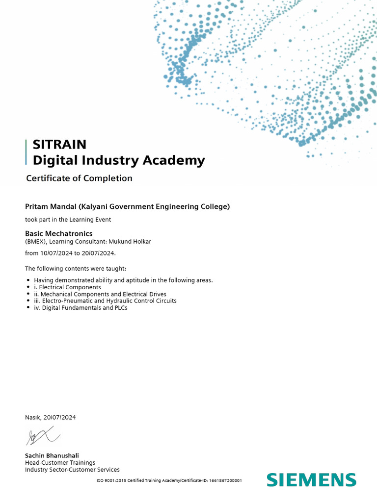 Basic Mechatronics (5Pt) | PDF
