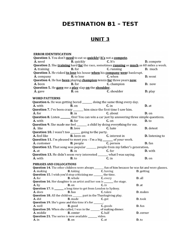 Destination B1 | PDF