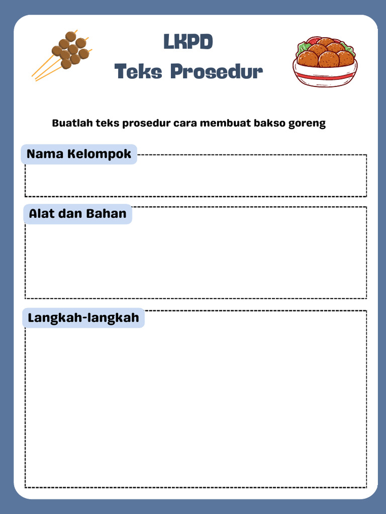 LKPD Teks Prosedur | PDF