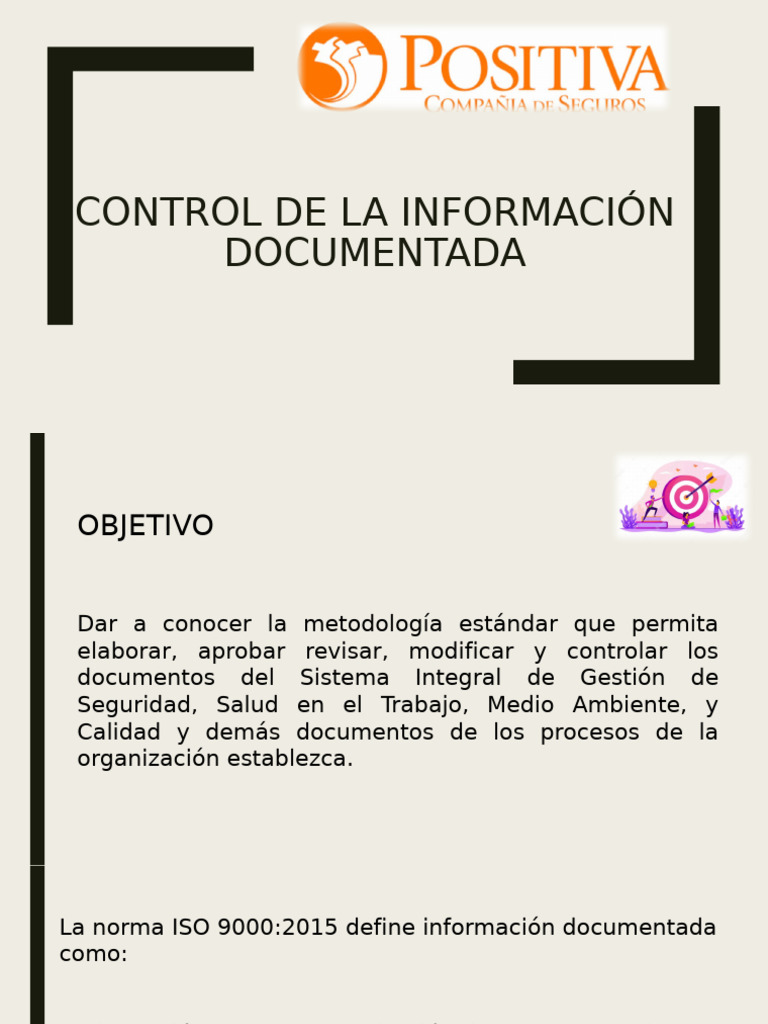 Control de La Información Documentada | PDF | Documento | Información