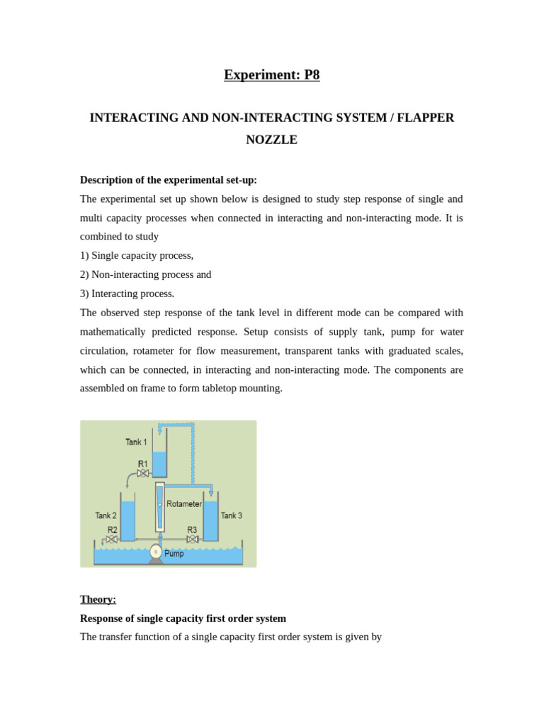 Updated Interacting and Noninteracting System | PDF | Pressure | Steady State
