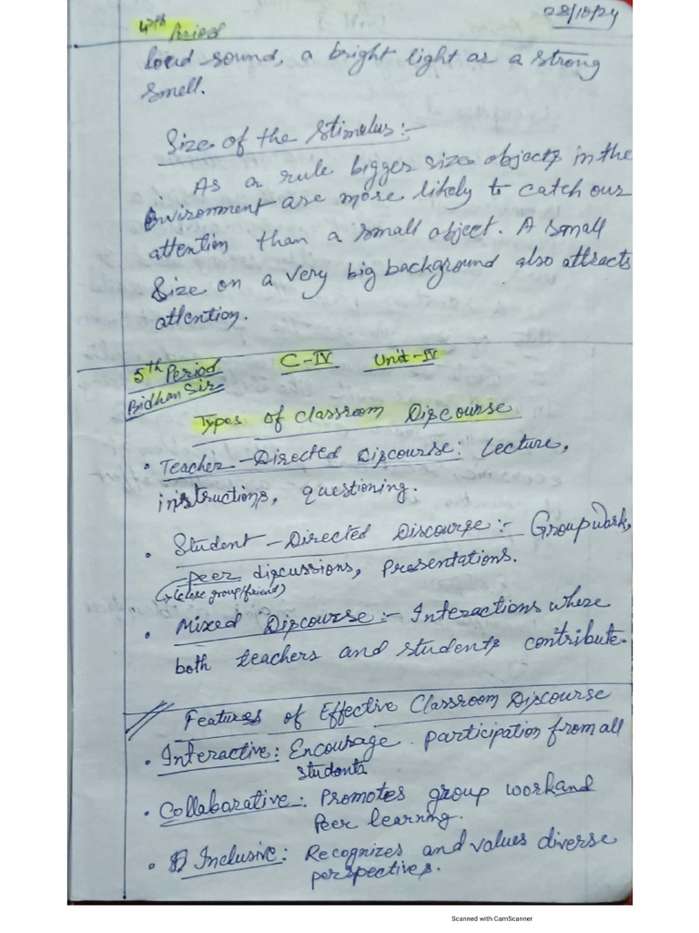 B.Ed Classes Notes.-2 | PDF