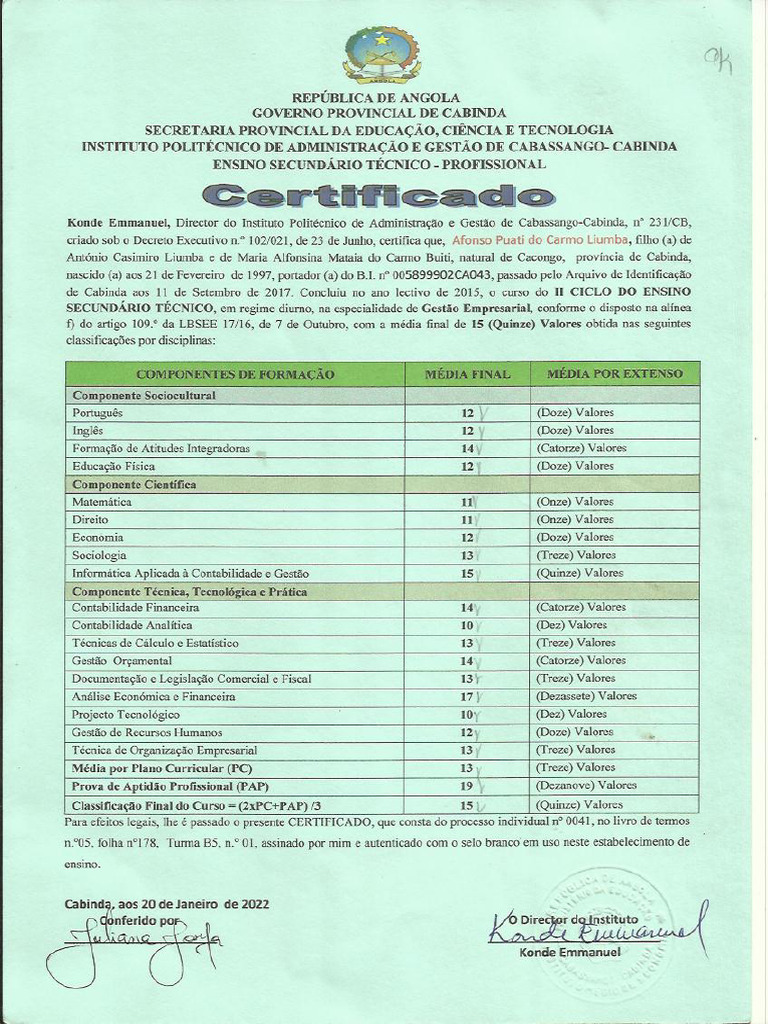 Certifica Do | PDF