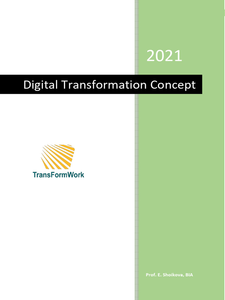 Digital Transformation Framework Overview | PDF | European Union ...