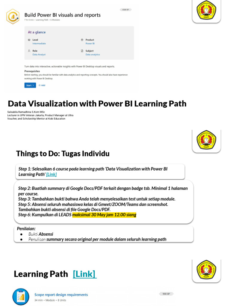 TM 13 - Data Visualization With Power BI Learning Path | PDF