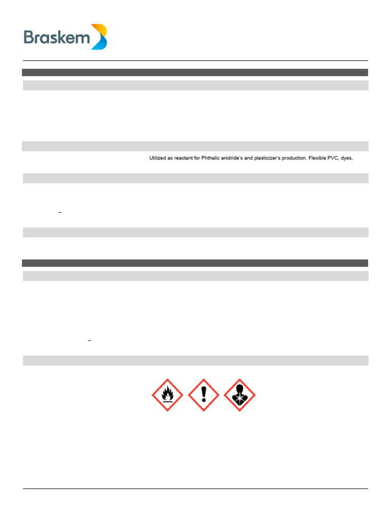 SDS Ortho-Xylene USA English | PDF | Occupational Safety And Health ...