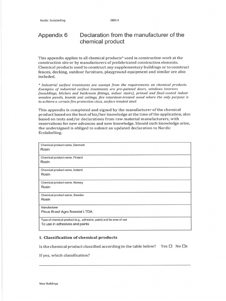 App_6_Decl_manufacturer_chemical_product. | PDF