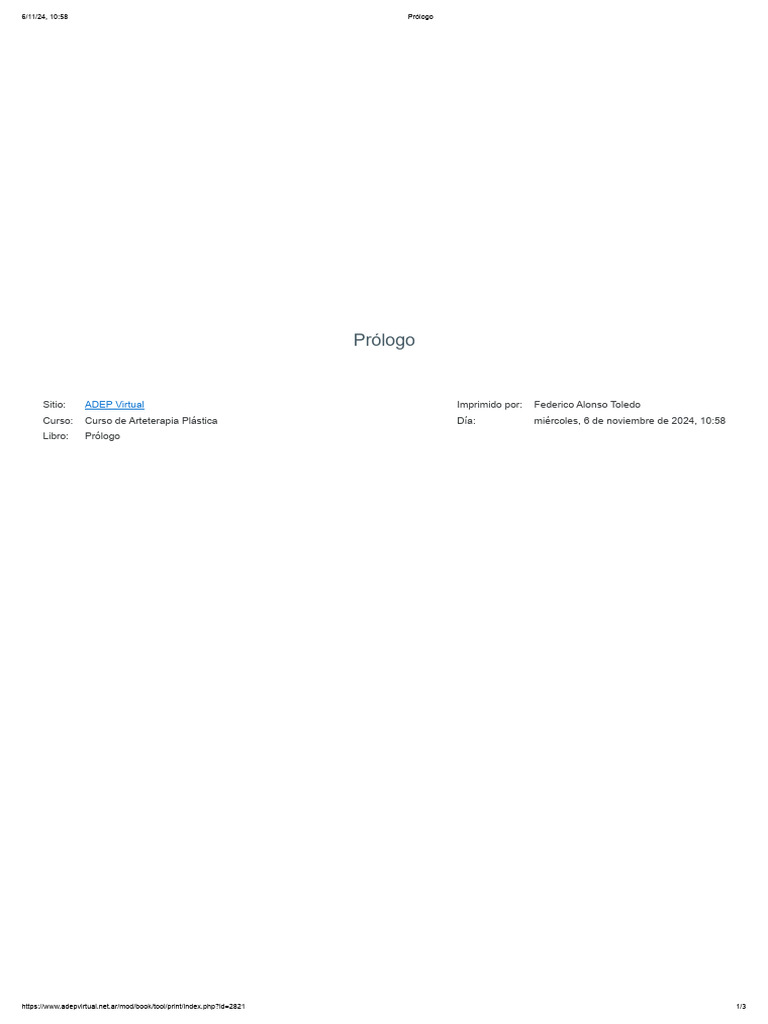 Prólogo | PDF | Terapia artística | Sicología
