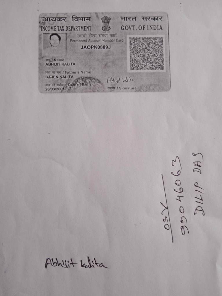 As14p3276 Pan Card, Adhar Card | PDF