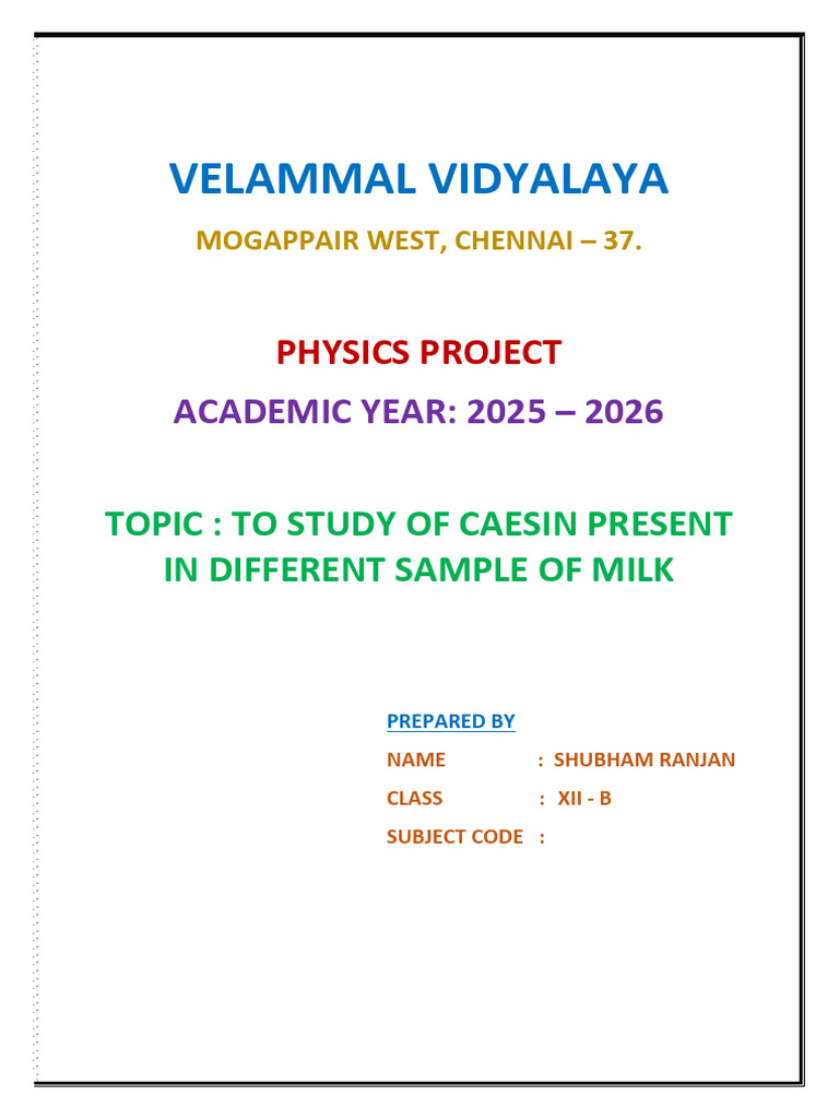 Sample Physics Project (Edited) | PDF | Refraction | Refractive Index