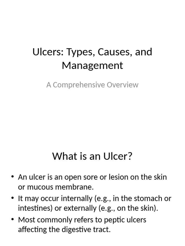 Ulcers Presentation | PDF