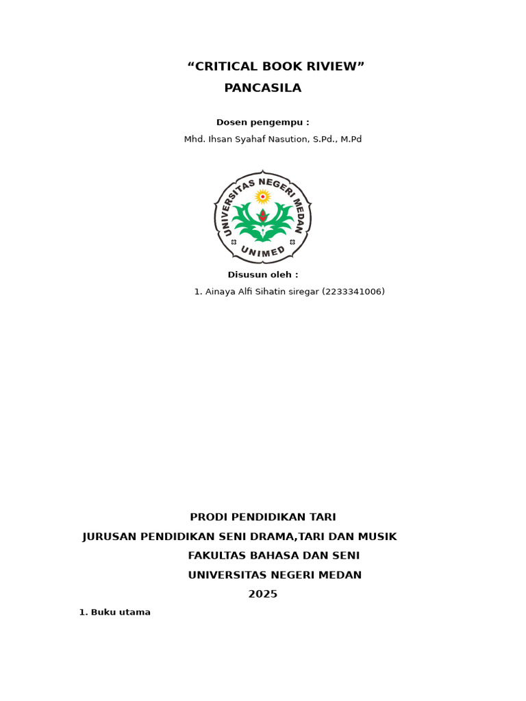 CBR Pancasila Ainaya Alfi Sihatin Siregar | PDF