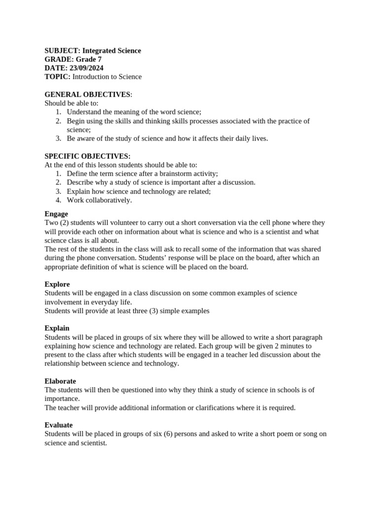 Lesson 3 Science and Technology | PDF