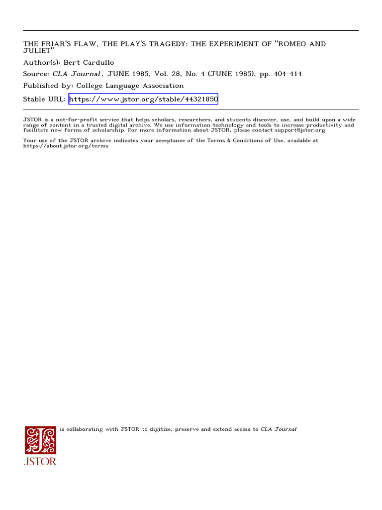 Impulsiveness in Romeo and Juliet | PDF | Characters In Romeo And ...