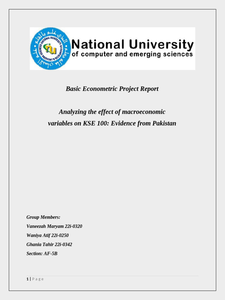 Basic Econometrics Report | PDF | Coefficient Of Determination | F Test