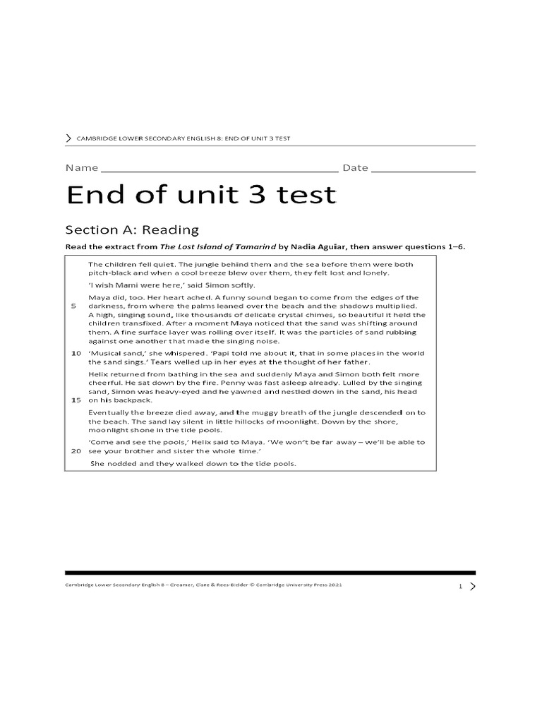 English Unit 3 | PDF
