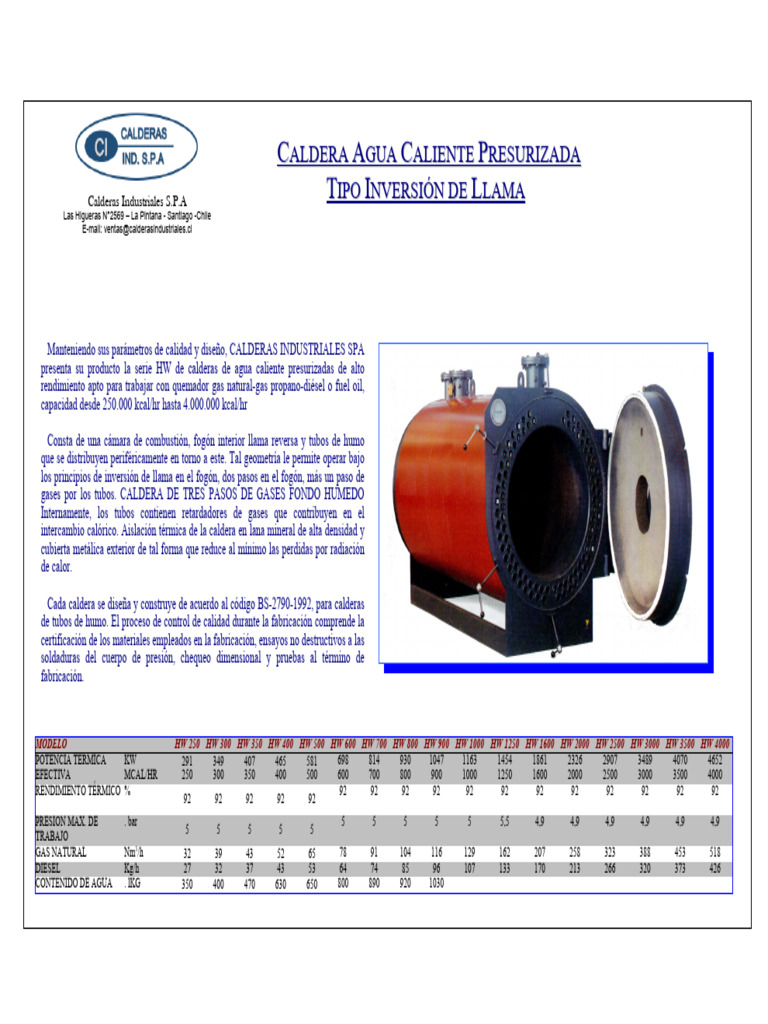 2 - Caldera Agua Caliente | PDF | Ingeniería mecánica
