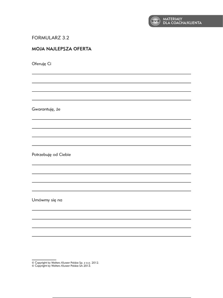 Formularz 03-02 Moja Najlepsza Oferta | PDF