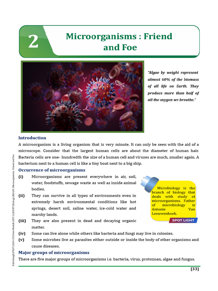 microorganisms+friend+and+for | PDF | Food Preservation | Microorganism