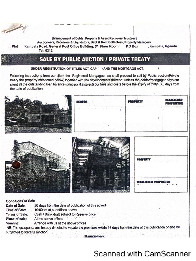 New Vision Newspaper Advert | PDF