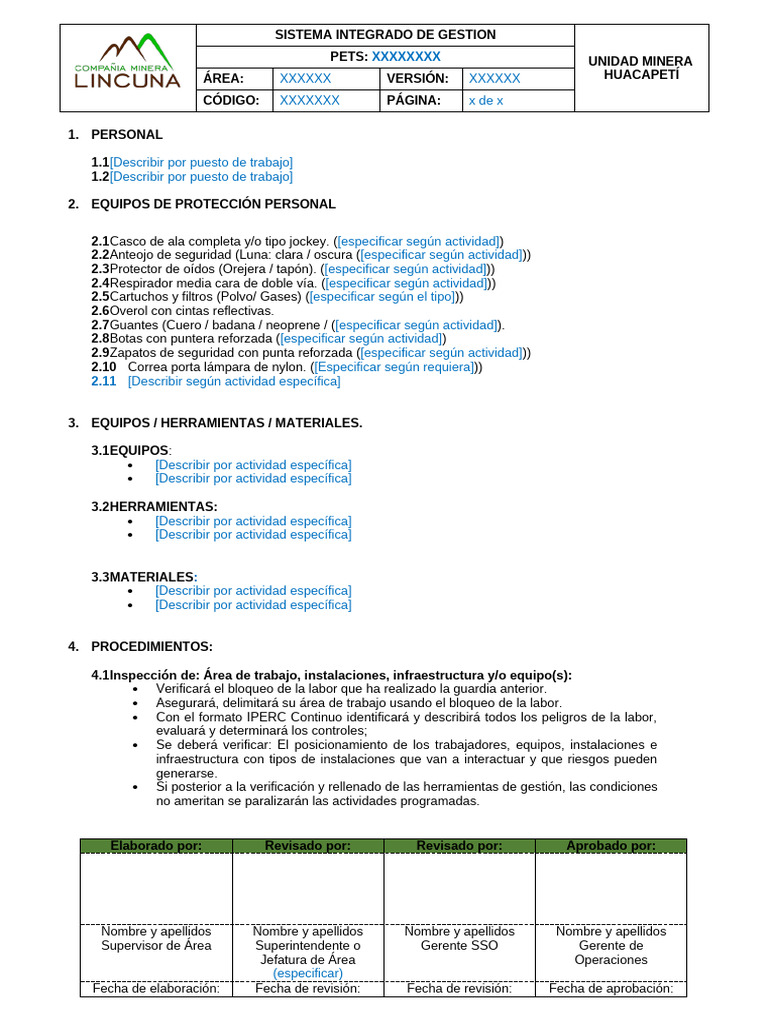 Sig-For-005 Formato Pets | PDF