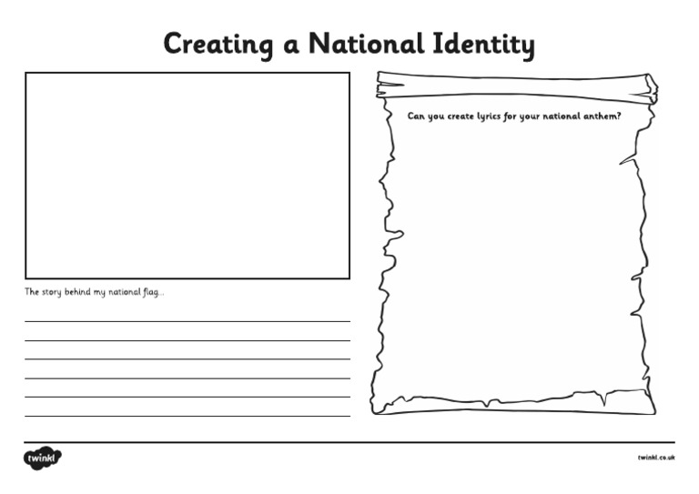 Creating A National Identity Activity Sheet | PDF
